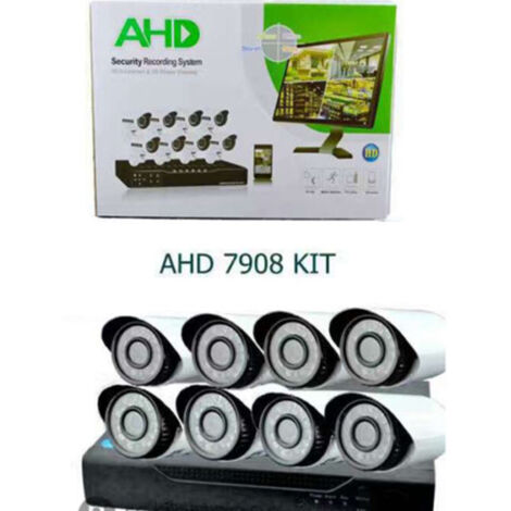 Kit Dvr Ahd Surveillance Vidéo Ir 8 Canaux 3g Smartphone Caméras Ir ...