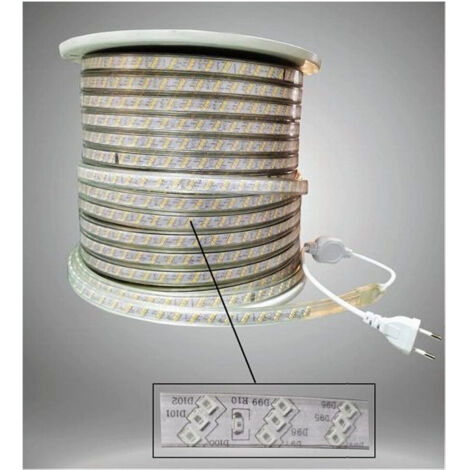 Bande Led 220v 2835 180 Led Coil 100 Metres Ip65 Green Light 2835-220v-180v