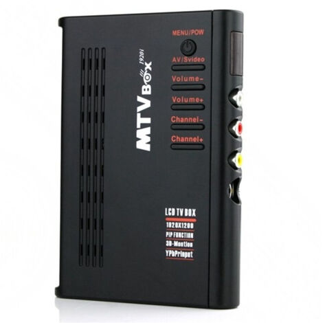 Boîtier TV autonome décodeur TNT externe moniteur PC avec télécommande ...