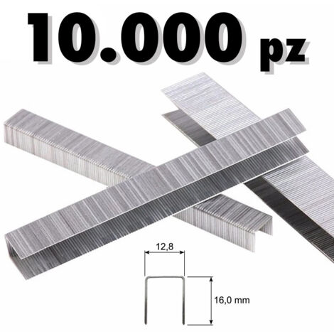 Staples Points En Métal 10000pcs Pointures Pneumatiques 12,8 X 12 Mm 8016