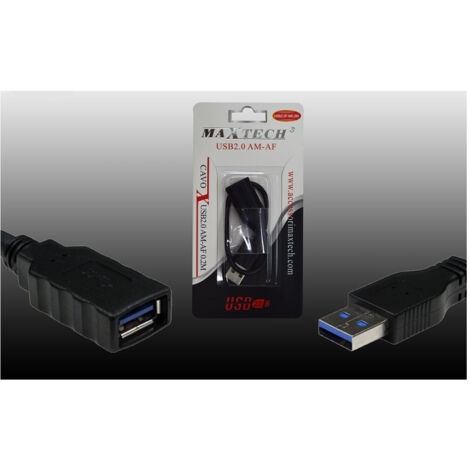 Usb 2.0 0.2mt Femmina Mask For Computer Maxtech Pc Usb2.0f-m0.2m