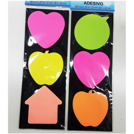 Set 2 Packes Post It Stickie Memo Block Notes Des Formes Et Des ...
