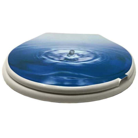 Couvercle Wc Universel Salle De Bain 44x36.5cm Goutte D'eau Douce ...