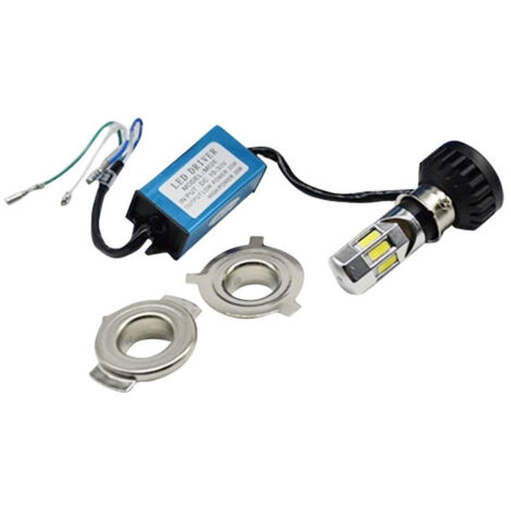 Phare Led Lampe H4 H6 6 Kit Pour Moto Moto 35w Watt Mod. M02e 3500 Lmn