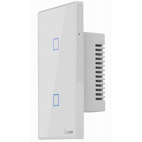 Interruttore Luce Parete Smart Home Touch Wireless Wifi A 2 Canali ...