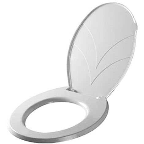 Abattant WC blanc en plastique rigide diametre 324mm facile a laver ...