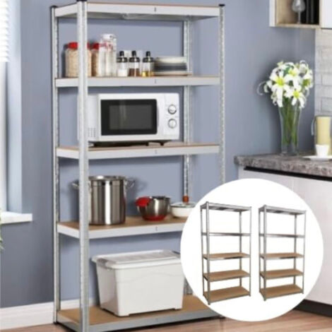 Tablette Métallique Pour Garage Débit élevé 5 étagères Réglables ...