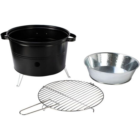 Fourneau De Charbon Rond Barbecue Barbecue Barbecue étagère Grille ...