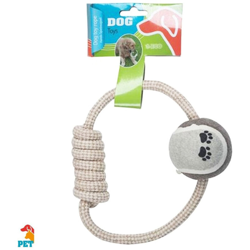Trade Shop - Cuarto Y Dia Pall Para Cotone Dog Toy Rope Animal Accesorios