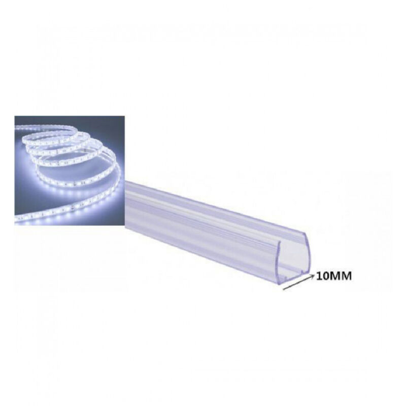 Trade Shop - 1mt Plastic Profile Sin Coperture For Strip Led Strisce Da ...