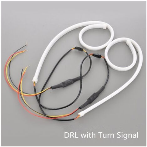 Trade Shop - Couple Flexible Hose Two-tone Headlights Drl Led Light ...