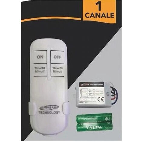 Trade Shop - Switch + Telecomando Wireless Universale 1 Canale Tecnologia Intelligente Te-a