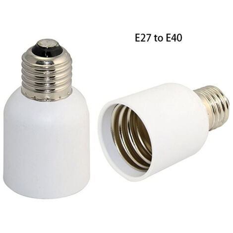 Trade Shop - E27 A E40 Convertidor Adaptador Portalámpara Reducción Casquillo
