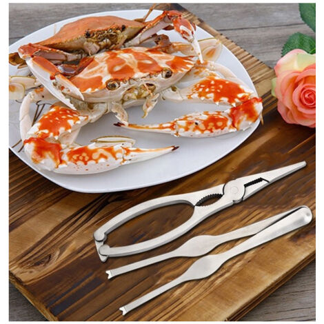 Trade Shop - Kit Para Mariscos Pinzas Abridor De Langosta Cangrejo ...