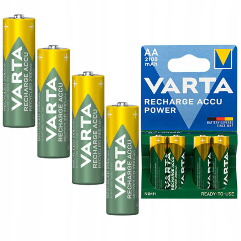 Trade Shop - 4 Pile Varta Stilo Batterie Aa Alkaline Ricaricabili ...