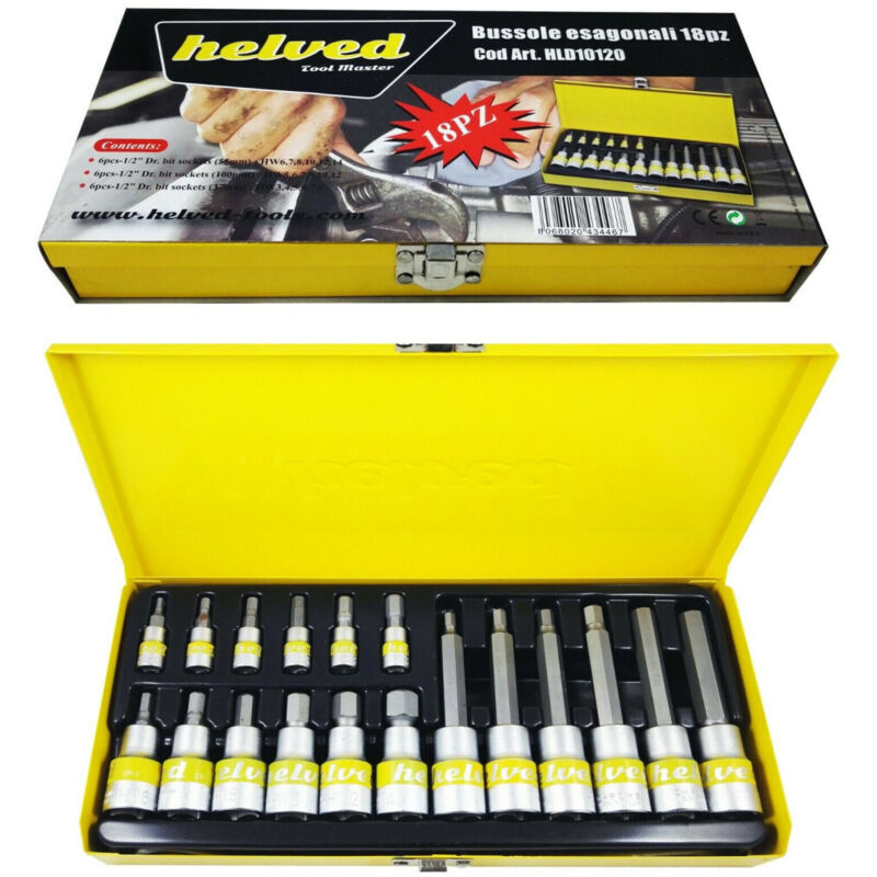 Trade Shop - KIT EXAGONAL BUSSLES 18 CROMATIO VANADIO HELVED HLD10120