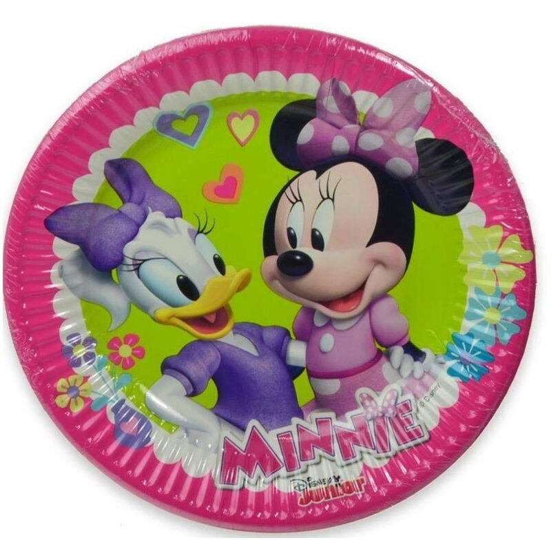 Trade Shop - 8 PEZZI PIATTI USA UND GETTA PIATTO 19.5 CM MINNIE ...