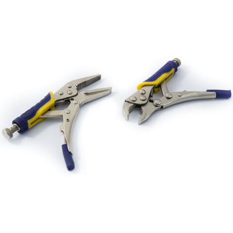 Trade Shop - KIT 2 MINI-ZANGEN GRIPZANGE GEBOGENE SPITZE LANG ...
