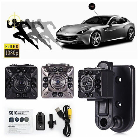 Trade Shop - MINI DV KAMERA SPIONAGEKAMERA INFRAROT VIDEOKAMERA SQ10 FULL HD 1920x1080 360°