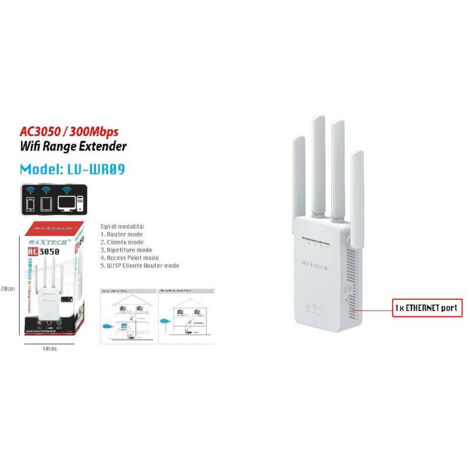 Trade Shop - EXTENDER ETHERNET WIRELESS ROUTER WIFI SIGNAL REPEATER ...