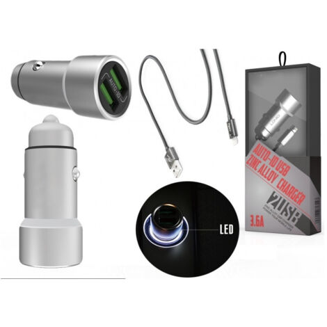 Trade Shop - NETZTEIL-KIT 2 USB-PORTS ADAPTER 3,6A KABEL 12V 220V ...