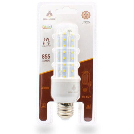 Trade Shop - LED-LAMPE JN25 E27-ANSCHLUSS 9W 3U WARMES LICHT 3000K ...