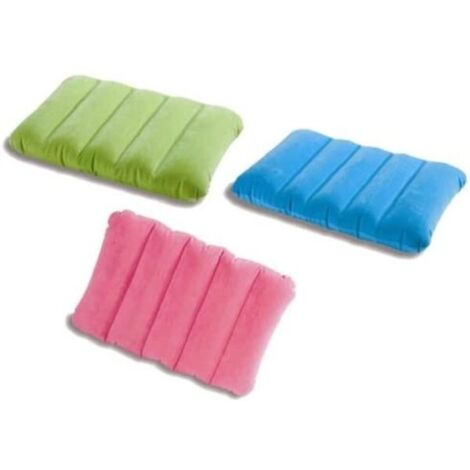 Trade Shop - AUFBLASBARES KISSEN FÜR KINDER, BEFLOCKT, CAMPINGZUBEHÖR, 43X28X9CM, VERSCHIEDENE ...