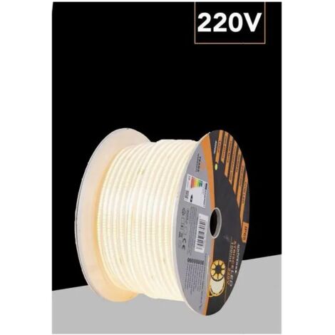 Trade Shop - SPULE 100MT STREIFEN LED COB 220V OUTDOOR IP65 LICHT 3000K ...