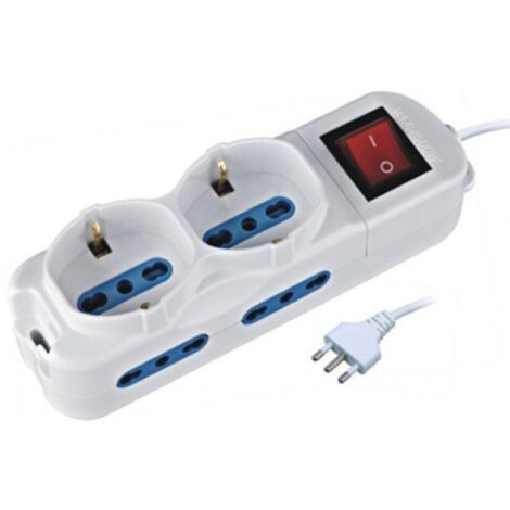 Trade Shop - ELEKTRISCHE MULTIPRES 6 POSTEN MIT INTERRUTTOR UND CAVO 4 ...