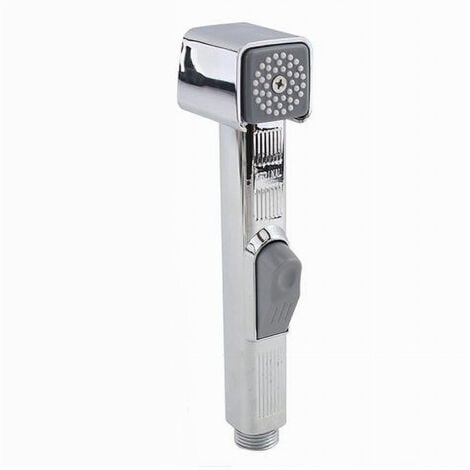 Trade Shop - DOCTOR BIDET WC SHATTAF PULIZIA 18 CM SILVER SQUDRATO 87549