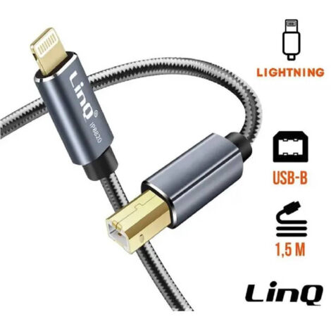 Trade Shop - USB TYPE-B LIGHTNING ACTION FÜR ELEKTRISCHE STANDARD 1.5MT ...