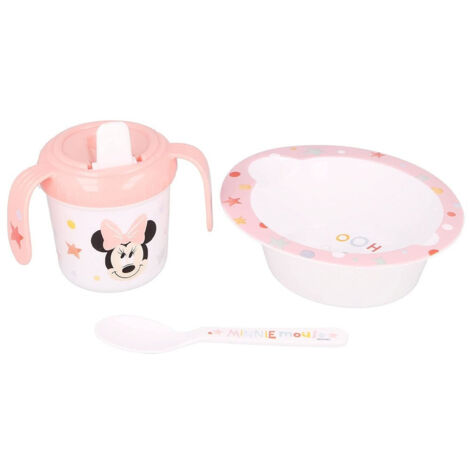 Trade Shop - DISNEY BABY SET PAP 3 PEZZI MINNIE MOUSE ROSA PRIMA PAP ...
