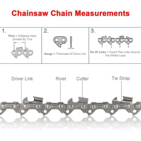 Guide et chaîne pour tronçonneuse Longueur de Guide-chaîne 35 cm avec 4 ...