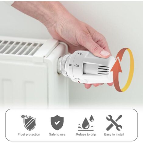 Thermostatic Radiator Thermostat Head: Mitening 8 Pieces Thermostatic ...