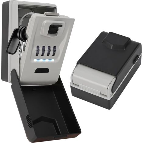 Key Box with Code & Lighting – Aluminium Alloy Secure Wall Key Box ...