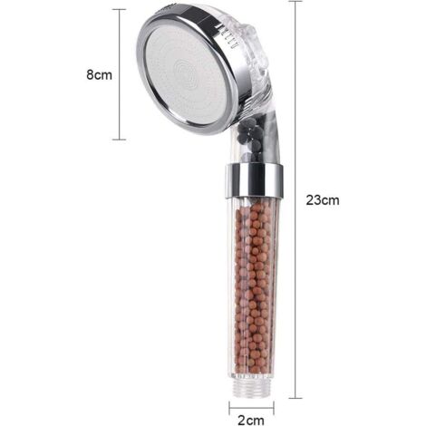 Pomme de Douche, Pommeau Douche Anti Calcaire Économiseur D'eau Haute ...