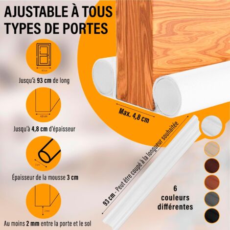Boudin de Porte Isolant Froid – Bas de Porte Isolant, Anti Courant d ...