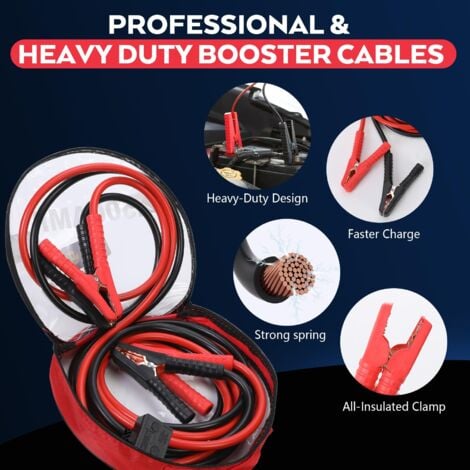 3M Cable De Demarrage Voiture, 2000A Câbles De Démarrage, Cable ...