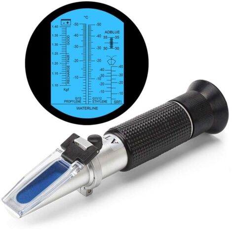 Réfractomètre antigel pour glycol, antigel, liquide de refroidissement ...