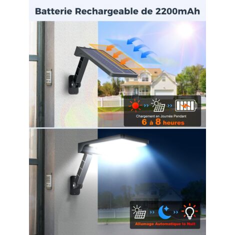 Solar Outdoor Light, LED Light with Motion Sensor with 3 Adjustable ...