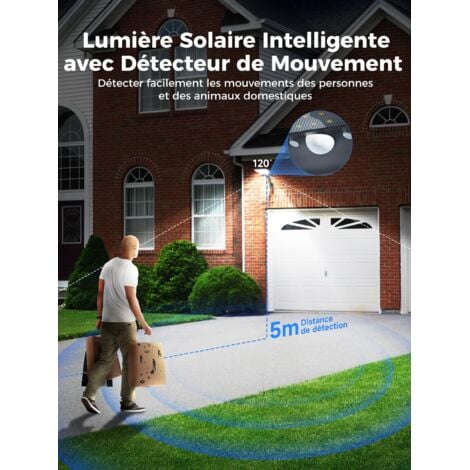 Solar Outdoor Light, LED Light with Motion Sensor with 3 Adjustable ...