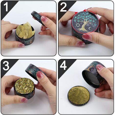 Broyeur à pollen, Broyeur d'herbes Moulin à épices en Aluminium pour ...