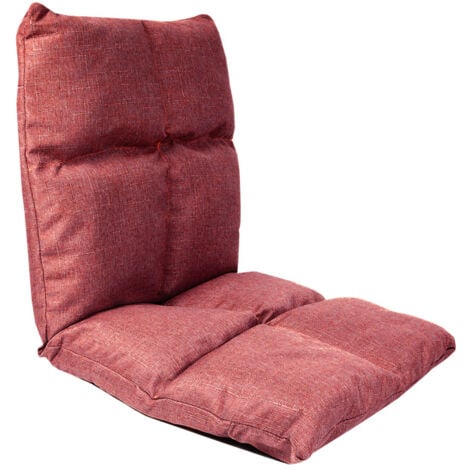 Aga Fauteuil de sol inclinable 52x55x55 cm Rouge