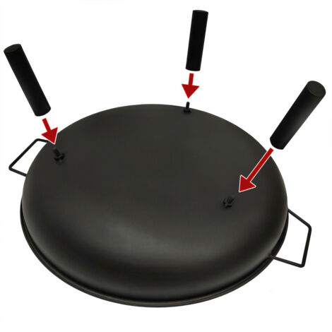 Linder Exclusiv Brasero portable 80 cm avec poignées