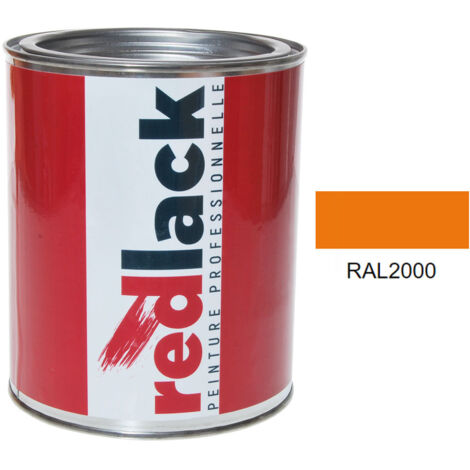 Dose 1L Lack Mehrzweckfarbe – RAL 2000 – Gelborange – Matt – für ...
