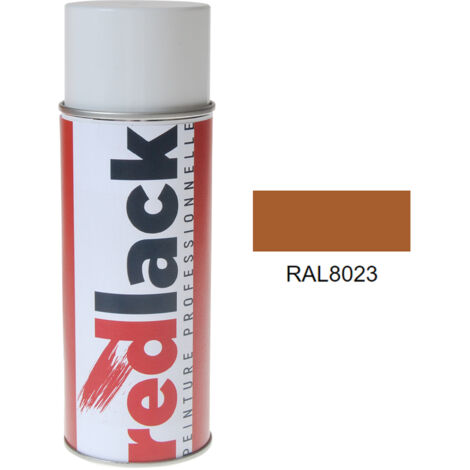 Sprühfarbe 400 ml – RAL 8023 - Seidenmatt - Orangebraun - für ...