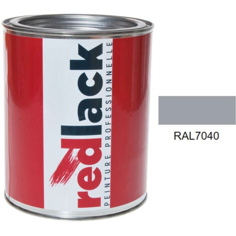 Pintura ventana gris RAL 7040 Satinado multisoporte 1L Redlack