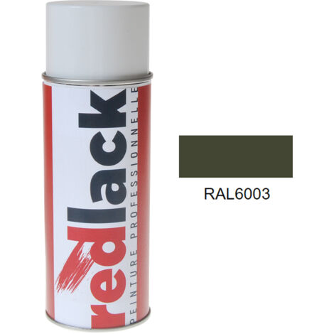 Pintura en aerosol Verde oliva RAL 6003 Mate multisoporte Redlack