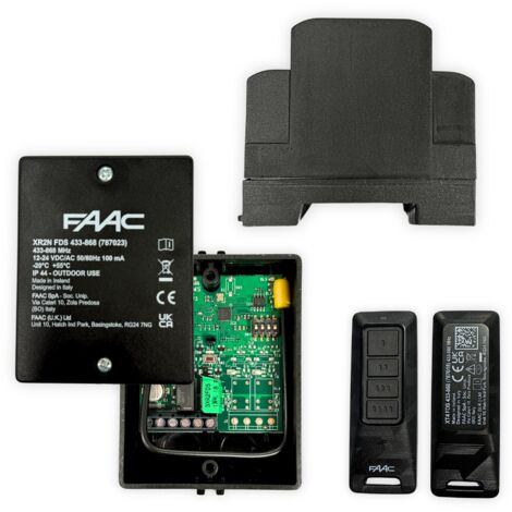 KIT RADIO XR2N FDS RECEPTEUR UNIVERSEL MODULAIRE 2 CANAUX FAAC - FAAC