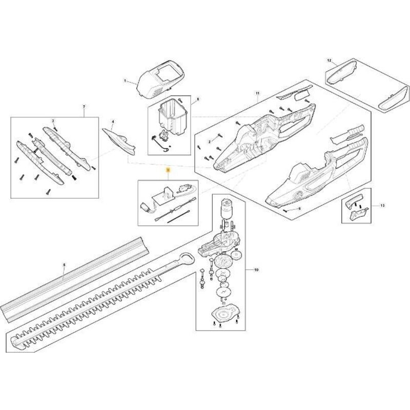ENSEMBLE PCB ET ÉLECTRONIQUE HT 40 Li ORIGINAL STIGA - 118810935/0